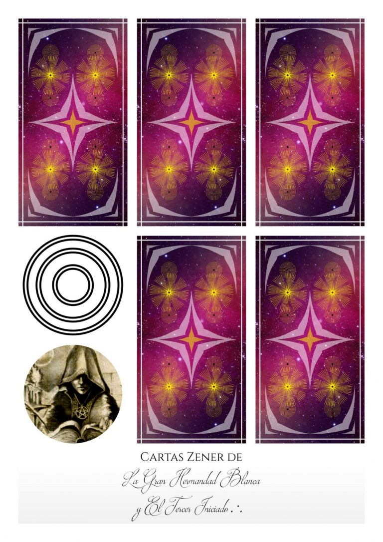 Cartas zener para imprimir | Gran Hermandad Blanca